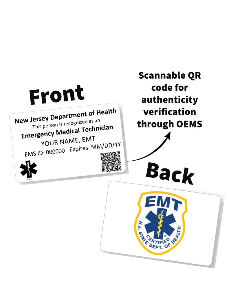 New Jersey EMT ID Card – Garden State Administrative Solutions